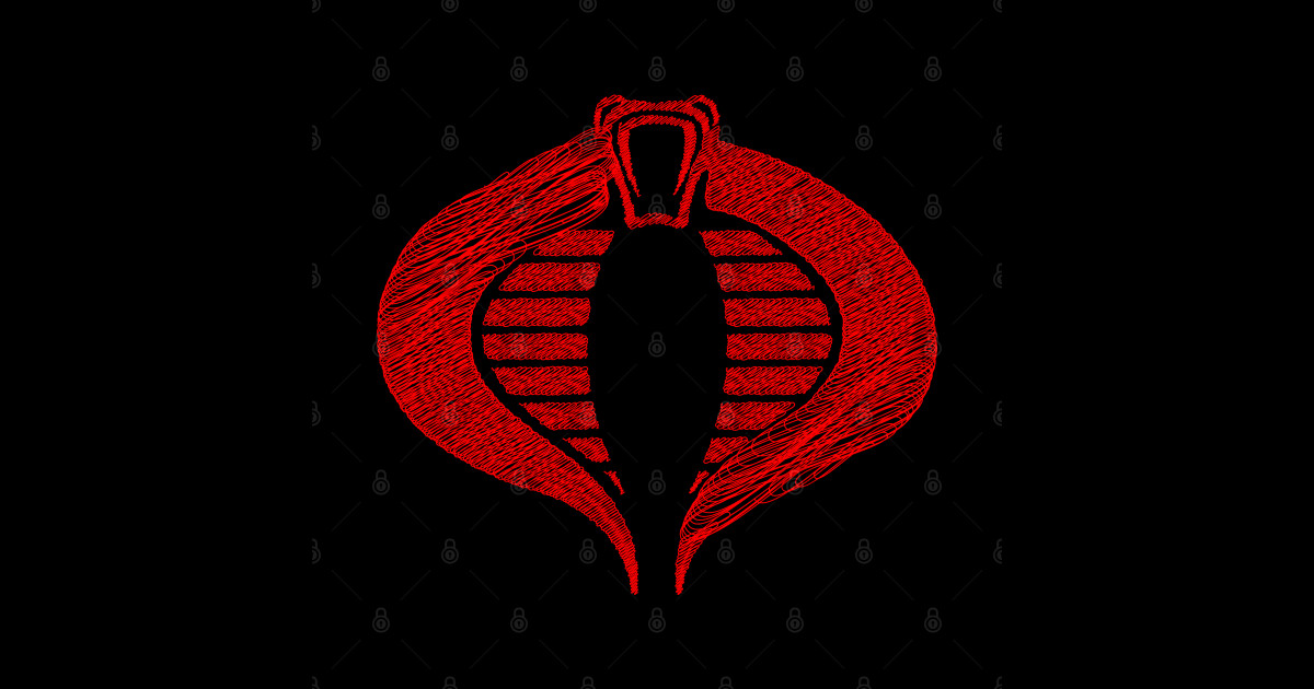 Cobra Line Art - Cobra Commander - Sticker | TeePublic