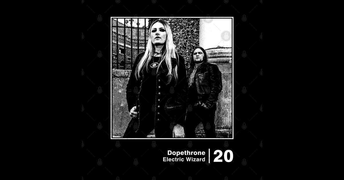 Dopethrone // Vintage Fanart - Electric Wizard - Sticker | TeePublic