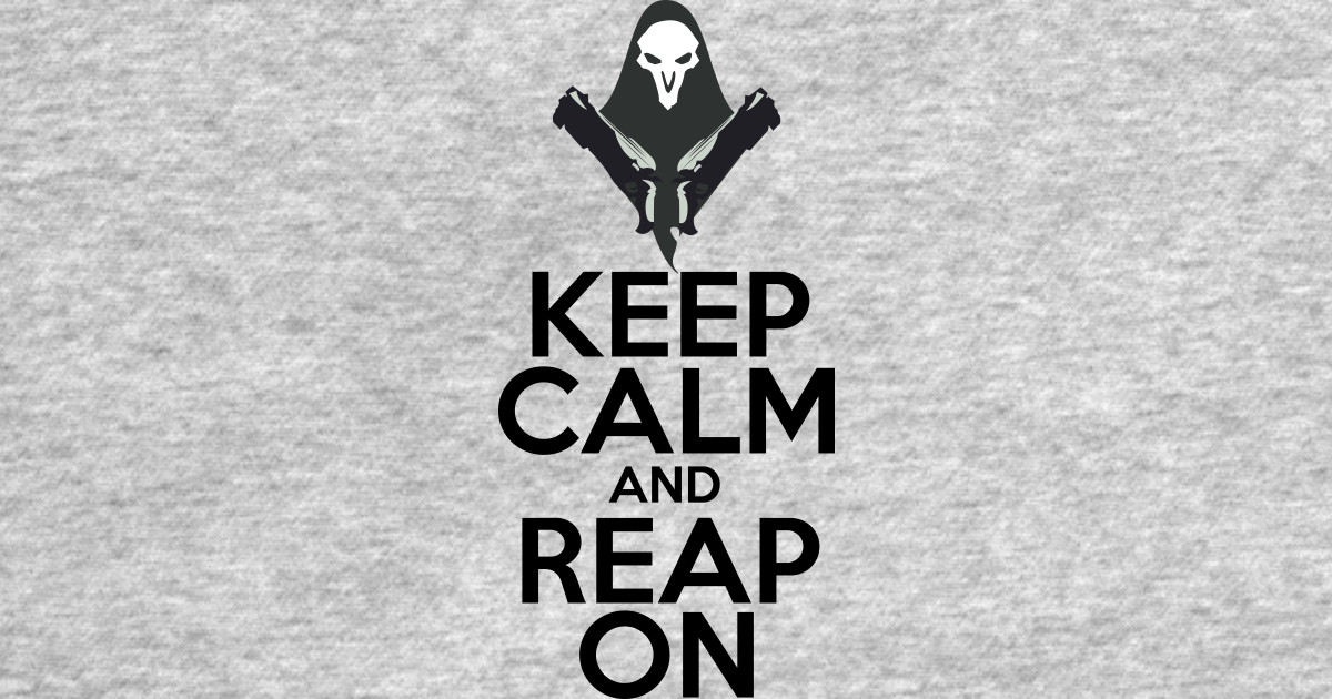 Keep Calm and Reap On! - Geek - Baseball T-Shirt | TeePublic