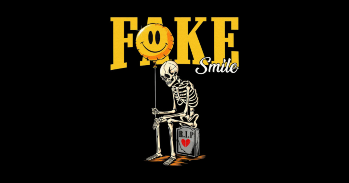 Fake Smile - Fake Smile - Sticker | TeePublic
