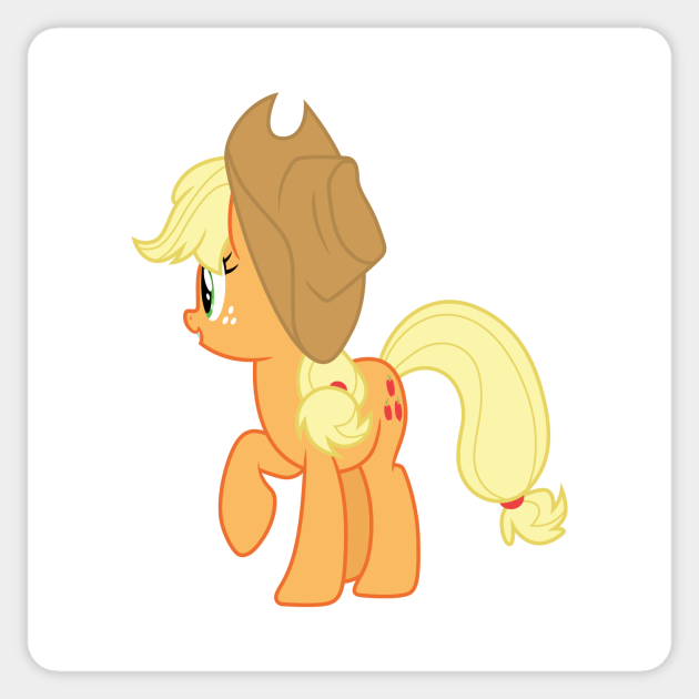 Applejack back - My Little Pony - Sticker | TeePublic
