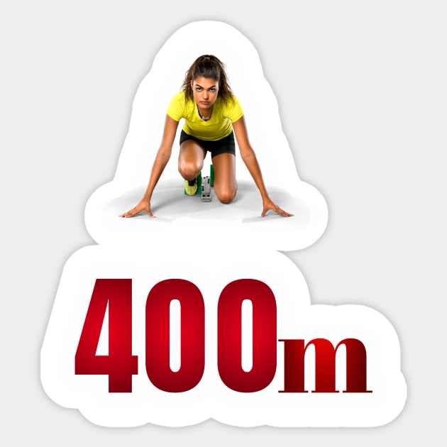 400 meters - Running Motivation - Sticker | TeePublic