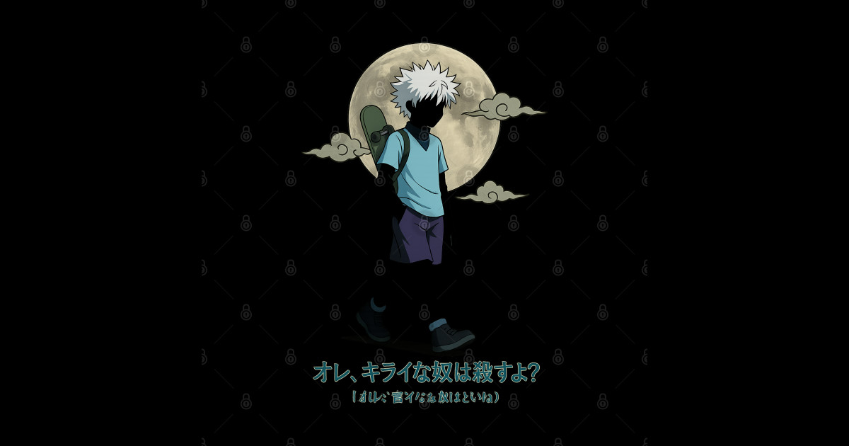 Killua Zoldyck - Hunter X Hunter - Sticker | TeePublic