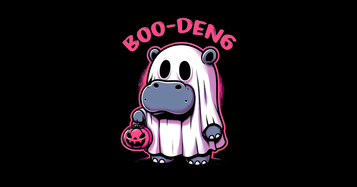 Boo Deng Baby Hippo Cute Hippopotamus Animal Halloween - Boo Deng Baby ...