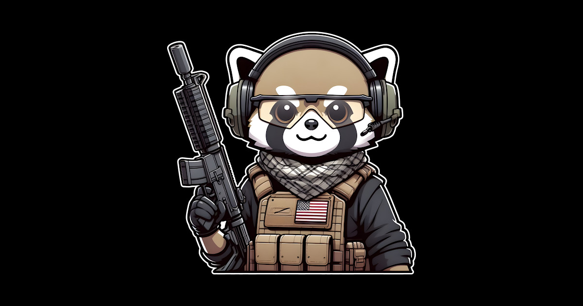 Tactical Tanuki - Tanuki - Sticker | TeePublic