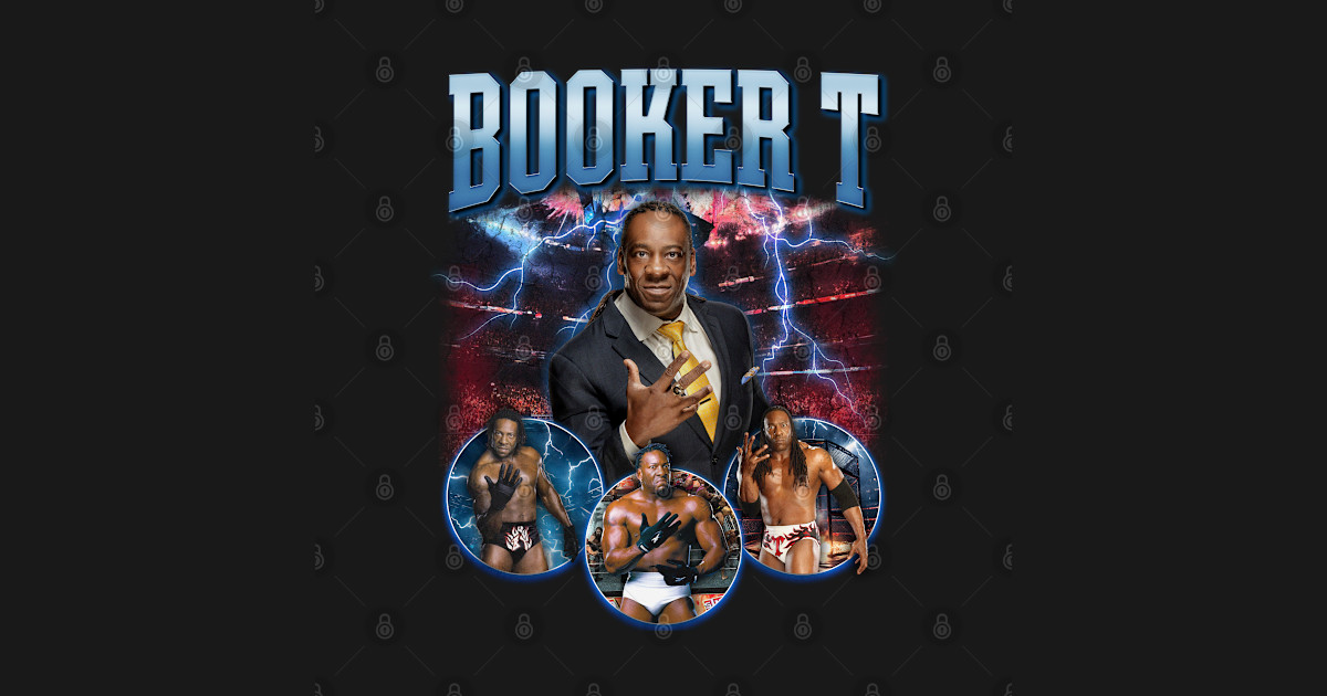 Booker T - Wrestler - T-Shirt | TeePublic