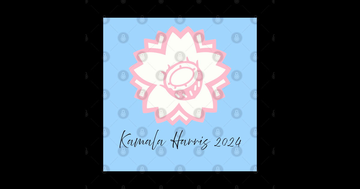 Kamala Harris 2024 Lotus Coconut - Kamala Harris - Posters and Art ...