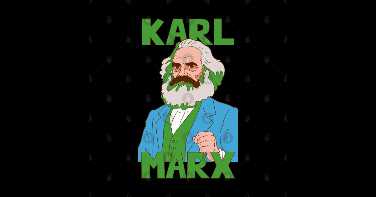 Karl Marx Pop Art Original Design - Socialism - Sticker | TeePublic