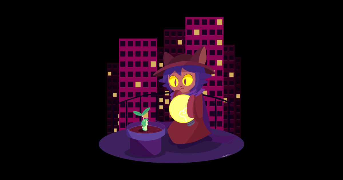 Oneshot Niko in Refuge with Maize - Niko - Sticker | TeePublic