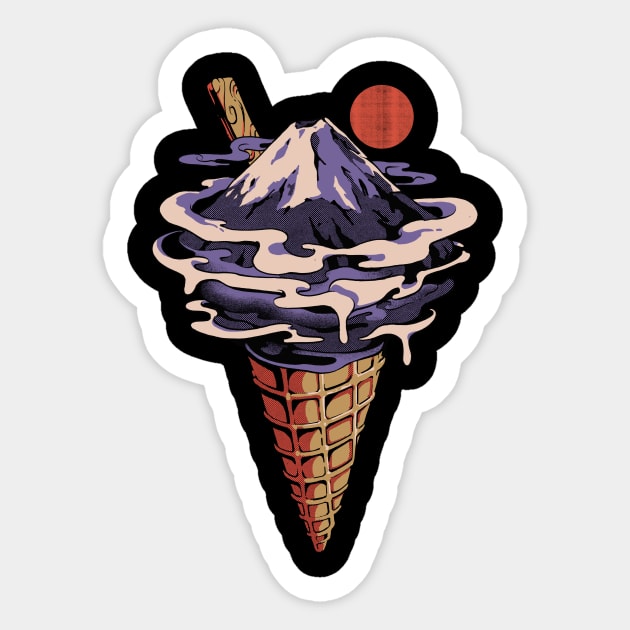 Fuji Flavor - The Ice Cream - Ice Cream - Sticker | TeePublic
