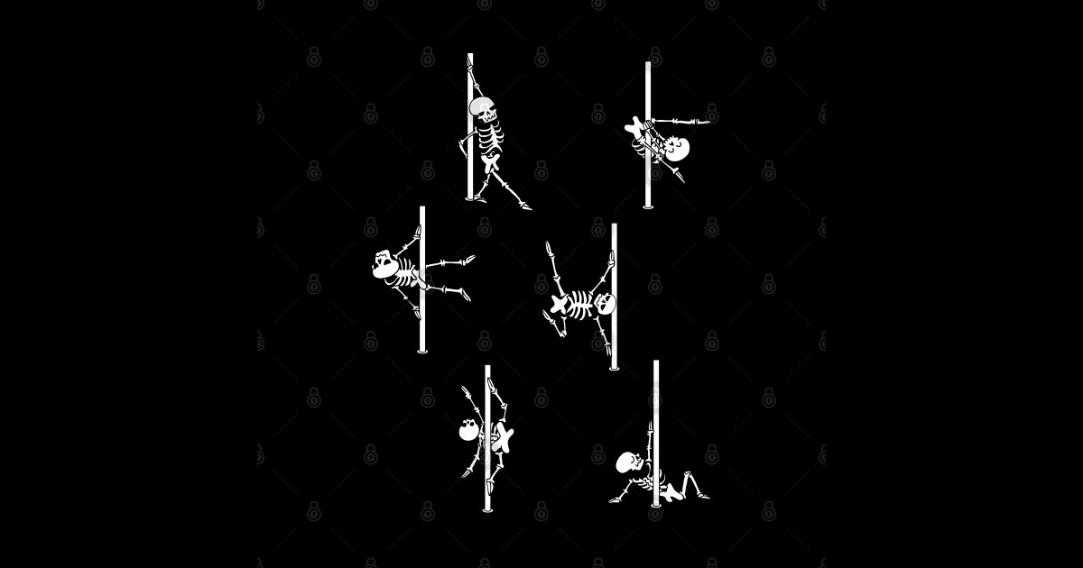 Skeleton Pole Dancing Club - Skeleton - Posters and Art Prints | TeePublic