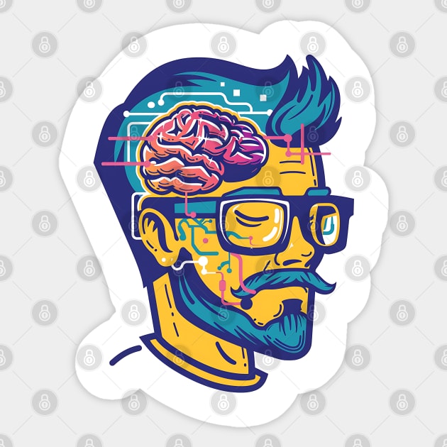 Powered by neural networks - Astronaut Lover - Sticker | TeePublic