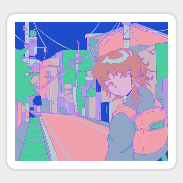 lain - Serial Experiments Lain - Sticker | TeePublic