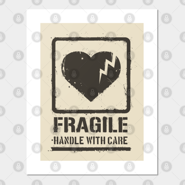 Fragile Heart - Heart - Posters and Art Prints | TeePublic
