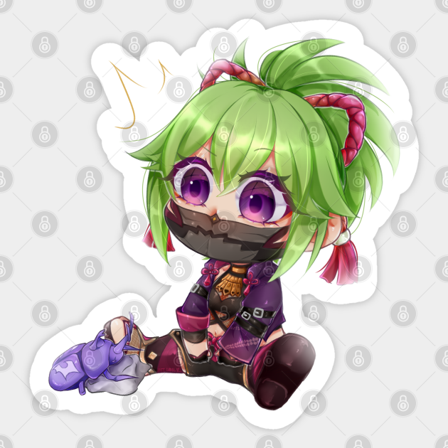 Kuki Shinobu | Genshin Impact - Anetgarol - Sticker | TeePublic