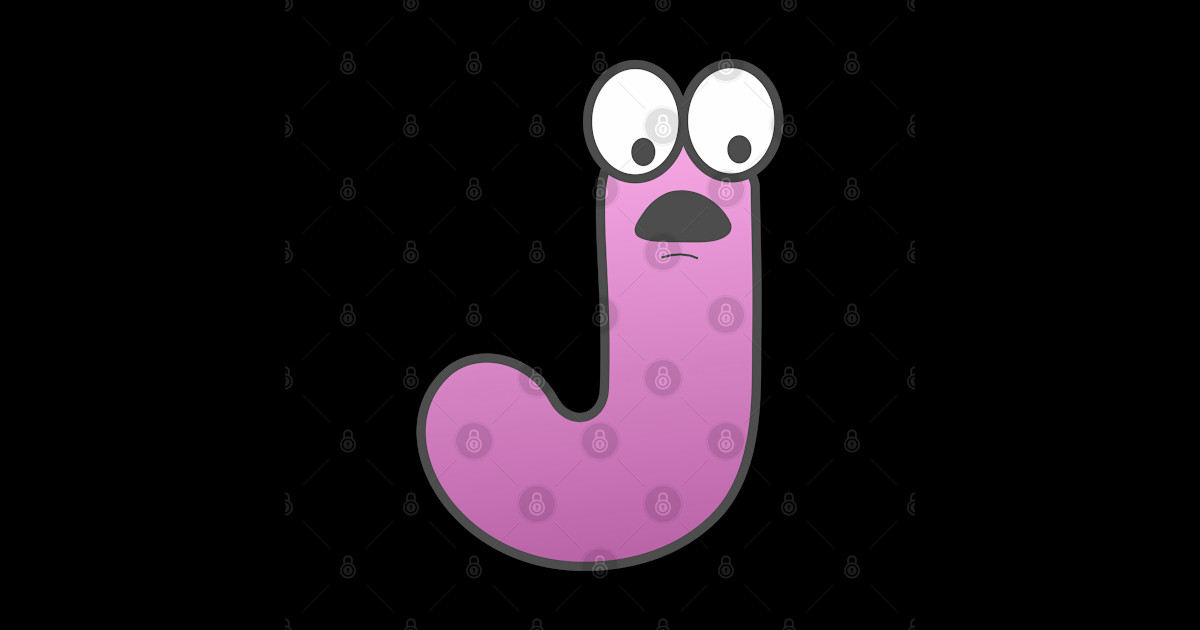 Letter J Purple - Letter J - Sticker | TeePublic