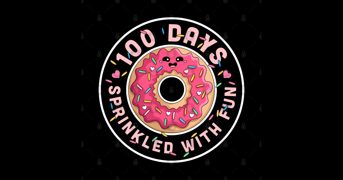 100 Days Sprinkled With Fun Donut Kids 100th Day Of School - 100 Days ...
