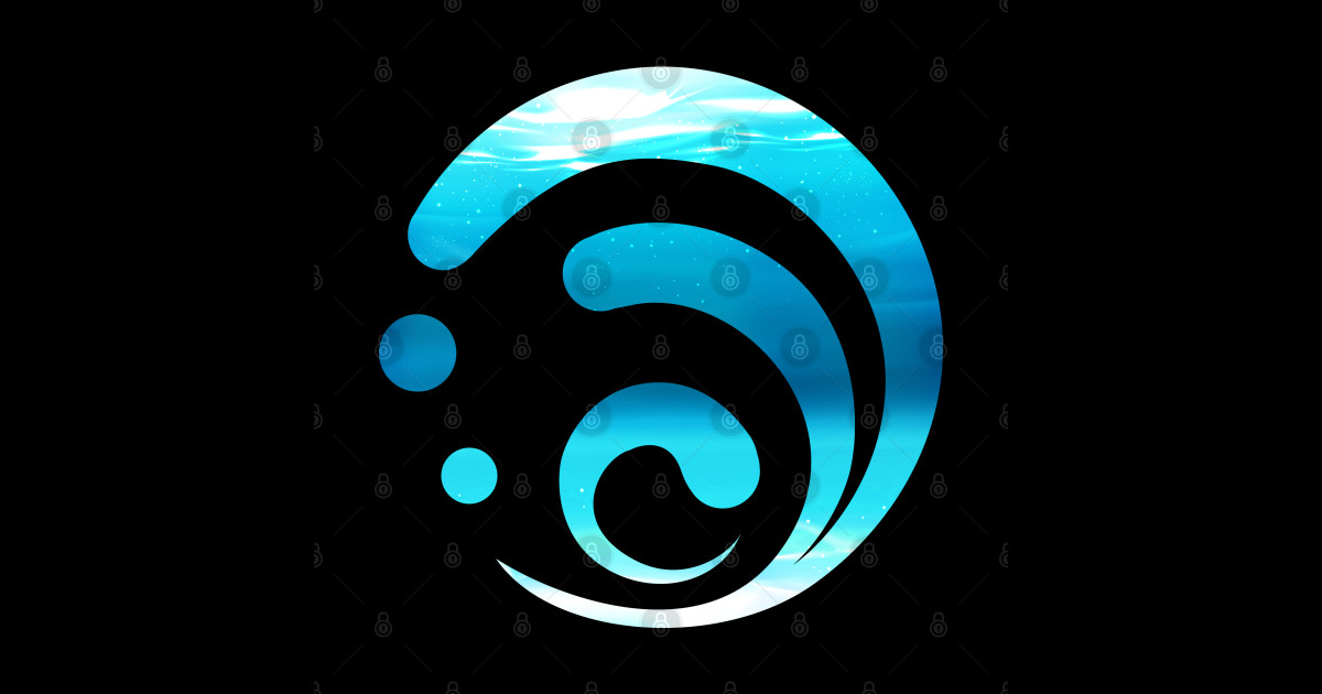 Hydro Element with underwater theme - Hydro Element - Sticker | TeePublic