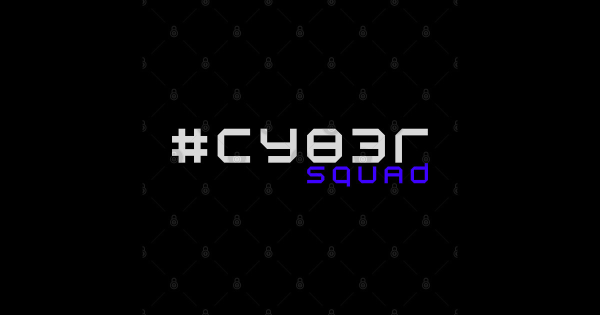 Cybersecurity with Cyber Squad - Cybersquad - Sticker | TeePublic