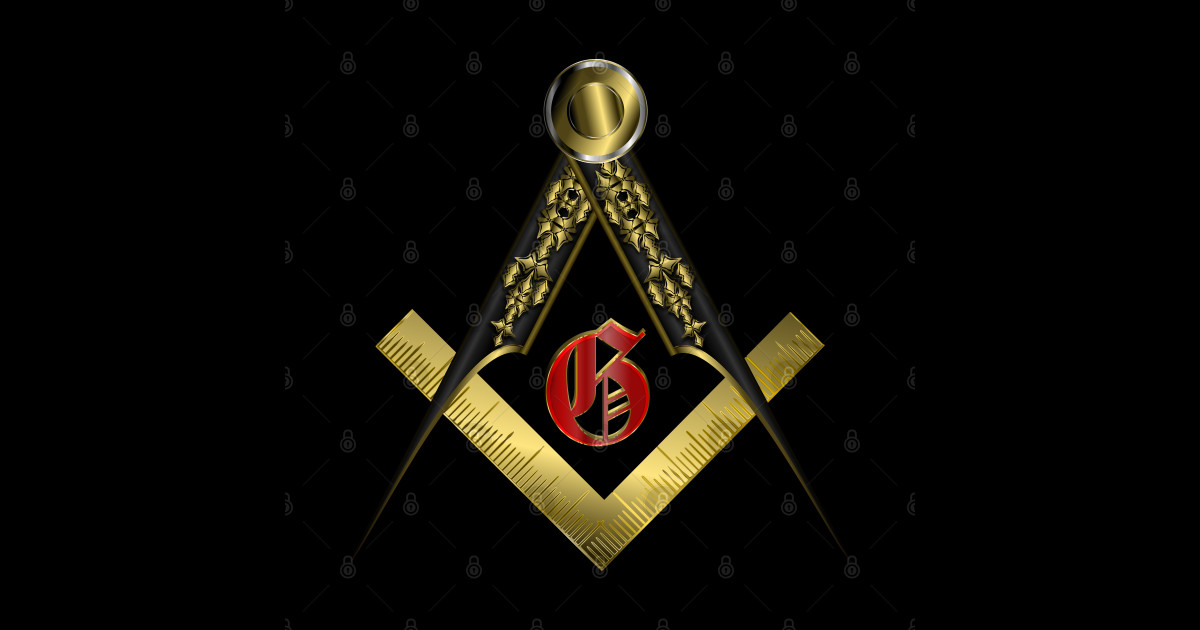 Masonic Square and Compass - Freemason - Sticker | TeePublic