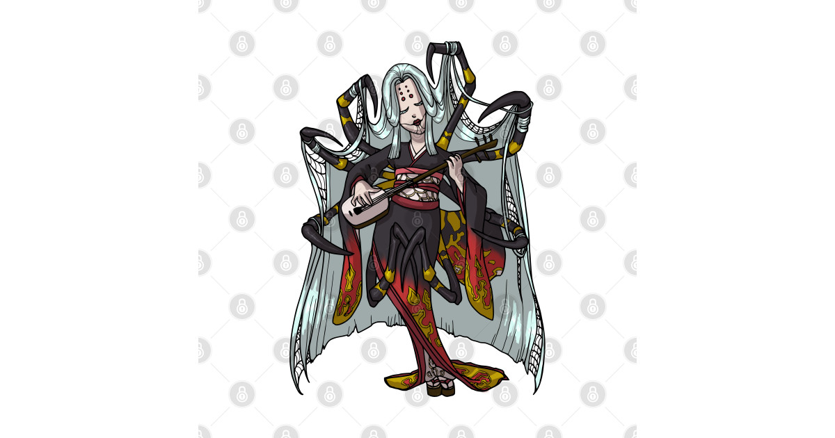 Spider Yokai Jorōgumo Playing Shamisen MONSTER GIRLS Series I - Yokai ...