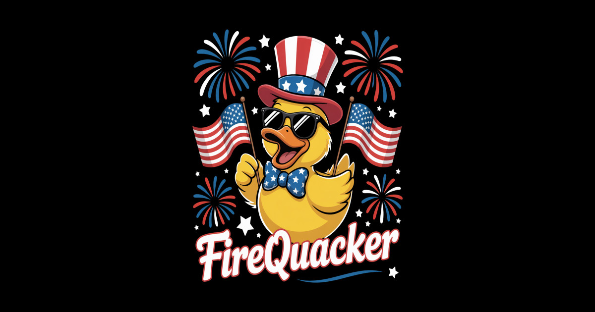 4th of July Duck Firequacker Patriotic Fourth of July - 4th Of July ...
