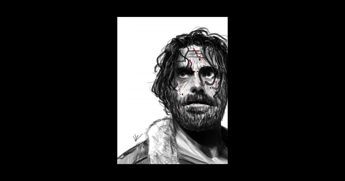 Rick Grimes - The Walking Dead - Sticker | TeePublic