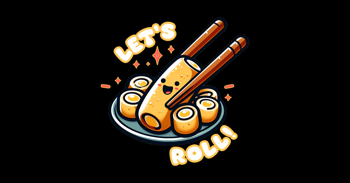 egg rolls - Egg Roll - Sticker | TeePublic
