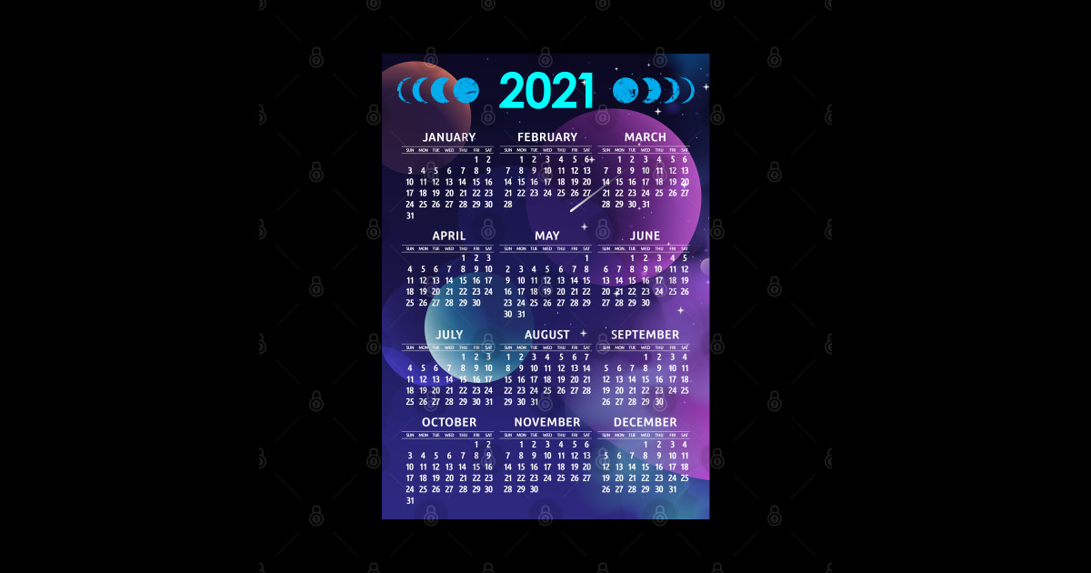 Calendar 2021 - Planetary Alignment - Calendar 2021 - Posters and Art ...
