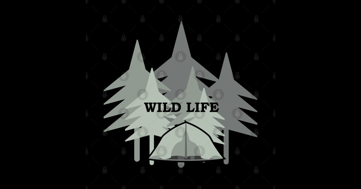 camp wild life - Camp - Sticker | TeePublic