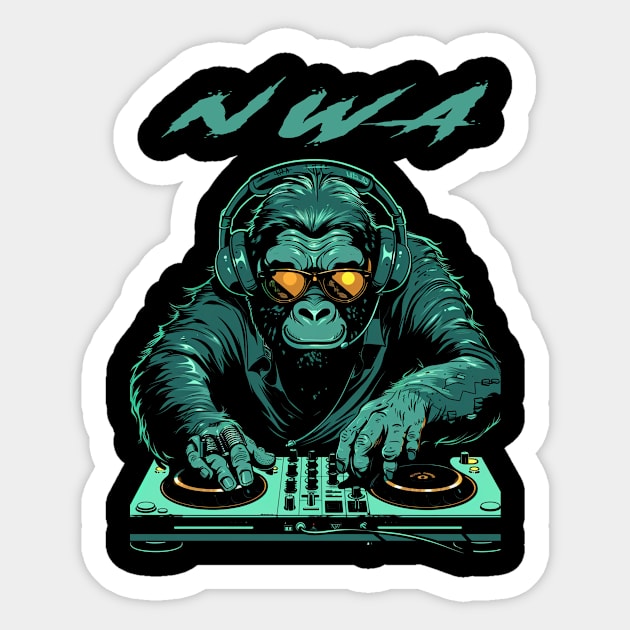 N.W.A FAN ART - Nwa Fan Art - Sticker | TeePublic