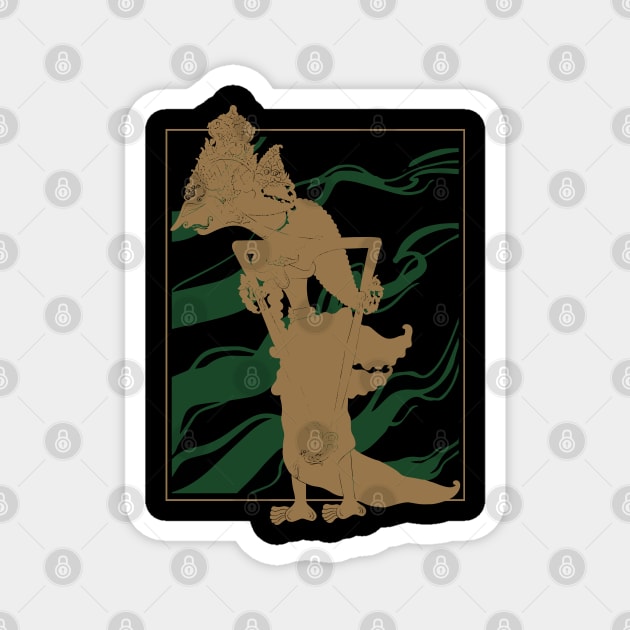 Indonesian wayang rukmini shadow puppet vector - Wayang - Magnet ...
