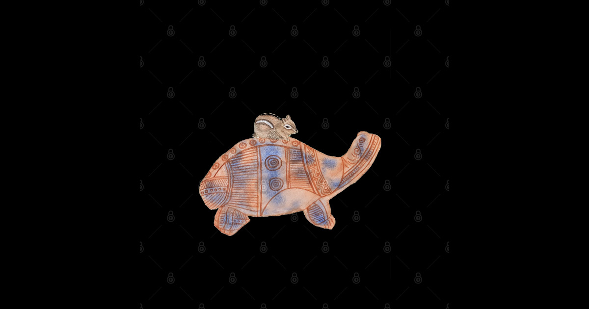 Chipmunk and Turtle - Turtle - Sticker | TeePublic