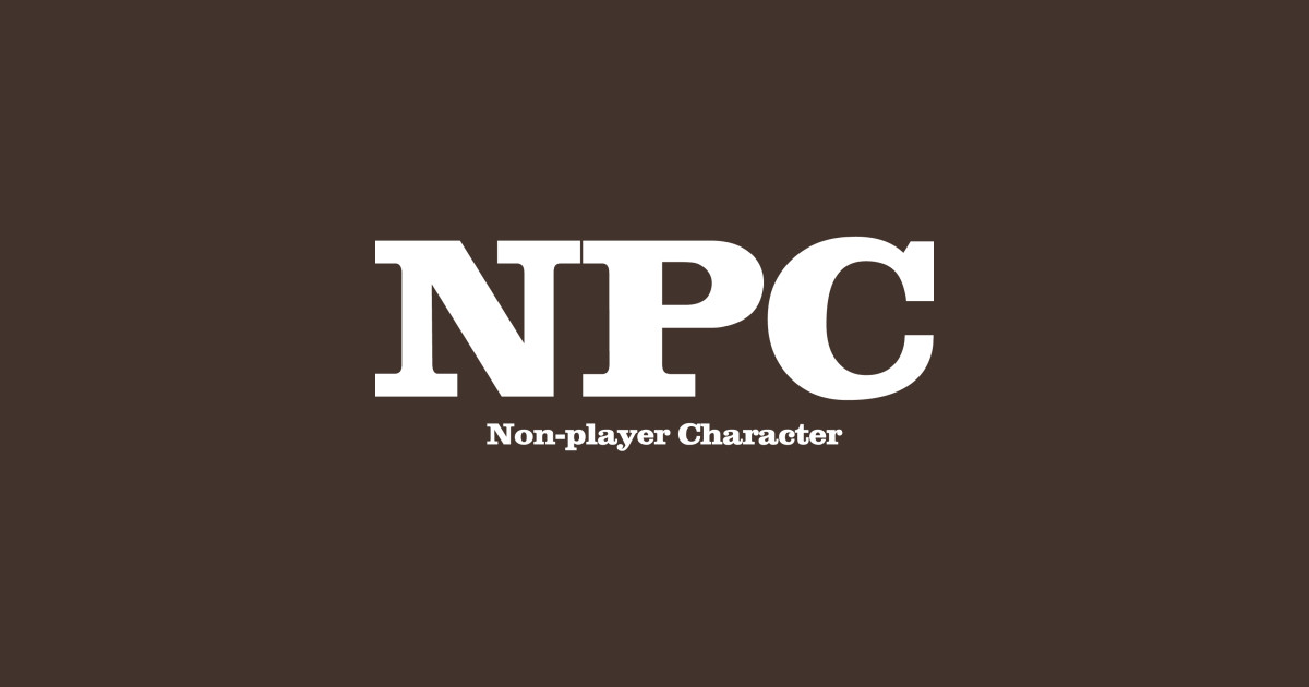 NPC (text) - Pathfinder - T-Shirt | TeePublic