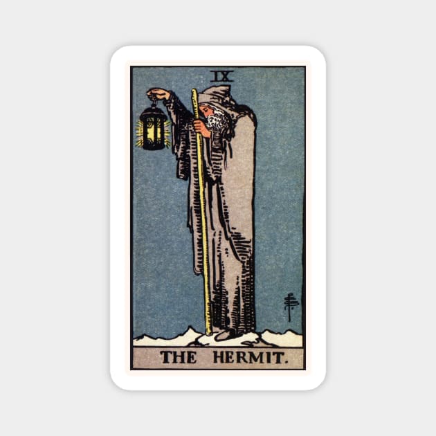 IX. The Hermit Tarot Card - The Hermit - Magnet | TeePublic