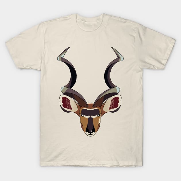 African Kudu - Cartoon Style - Kudu - T-Shirt | TeePublic