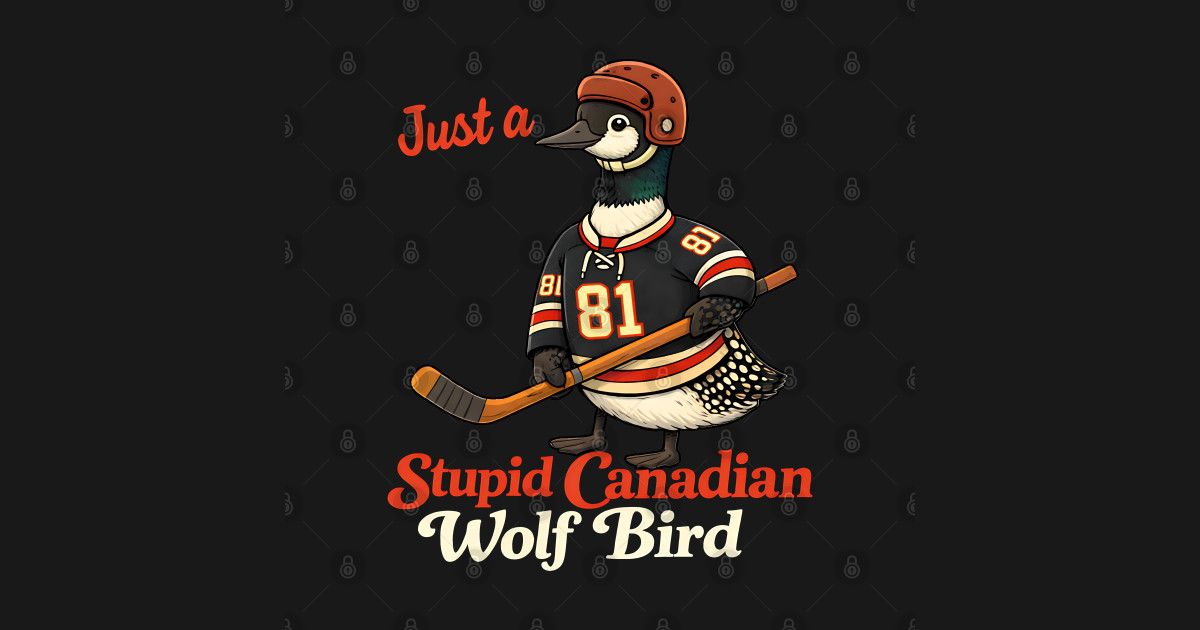 Funny Canadian Loon Sports Meme Vintage Style - Wolf Bird Canadian Meme ...