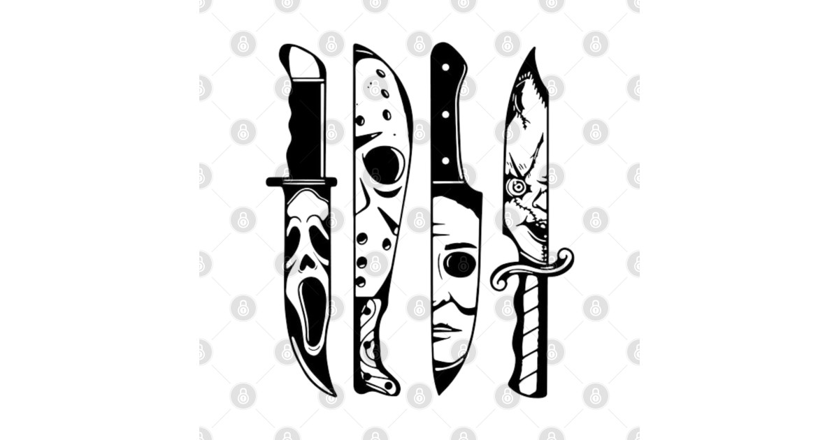 Horror movie nife design - Horror - T-Shirt | TeePublic