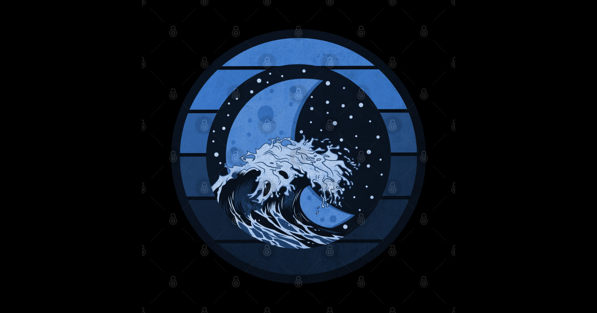 Blue Moon Wave - Sublime Gift - Sticker | TeePublic