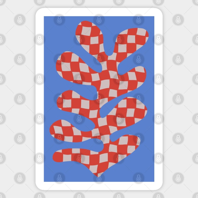 Matisse Inspired - checkerboard cut out 1 - Henri - Sticker | TeePublic