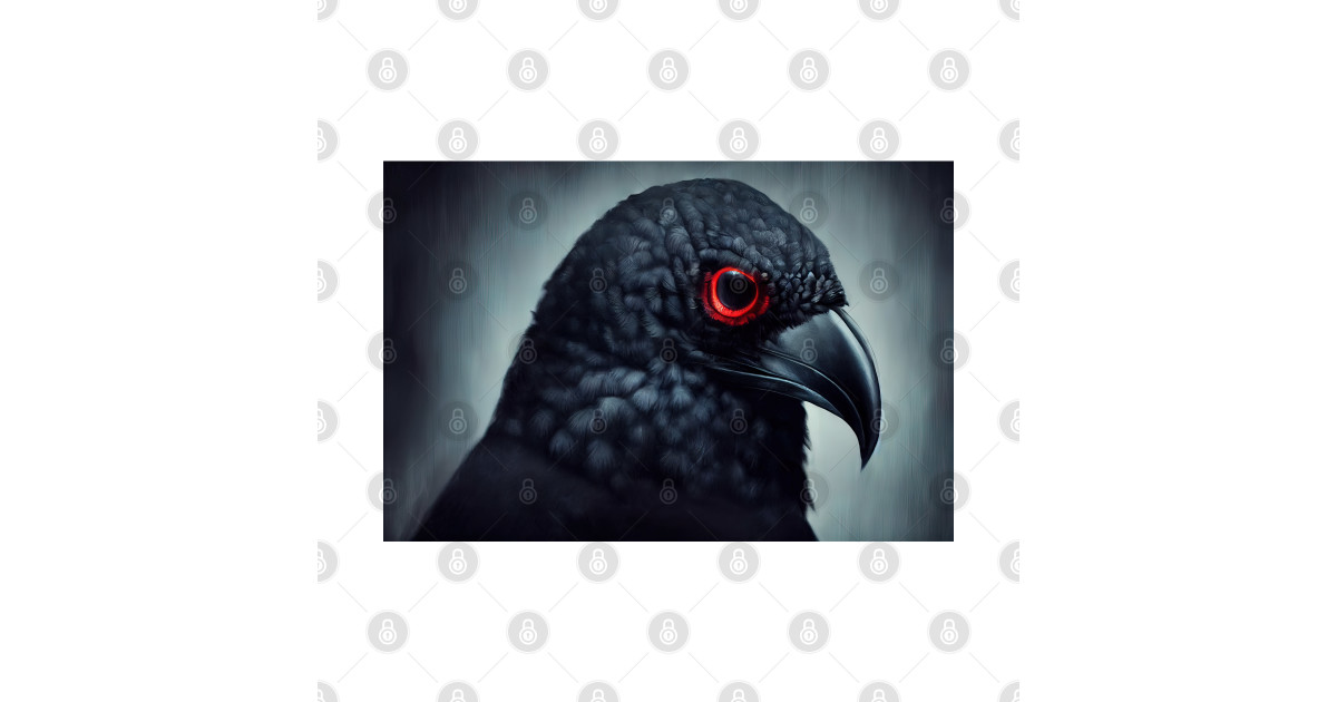 İnfected crow , red eyed crow , crows at Halloween design - Nfected ...