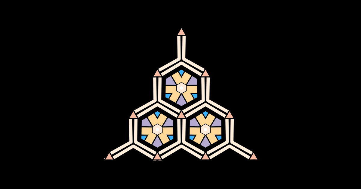 Abstract Geometric Kids Pattern - Abstraction - Sticker | TeePublic