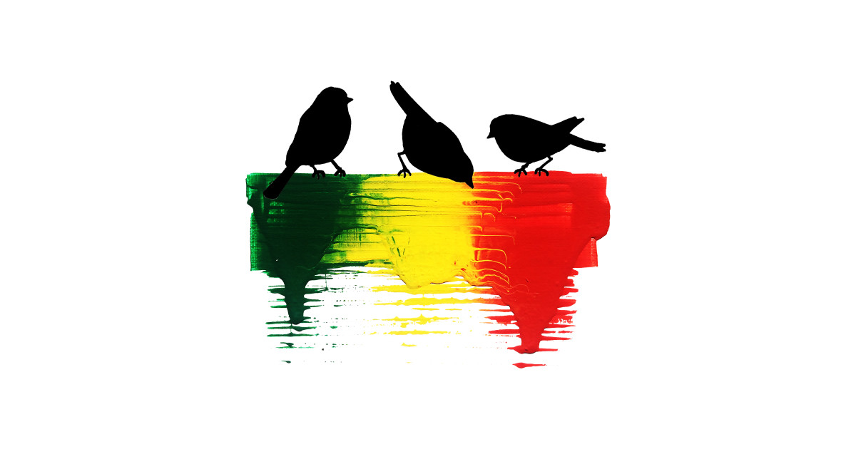 Three Little Birds BLK - Three Little Birds - T-Shirt | TeePublic