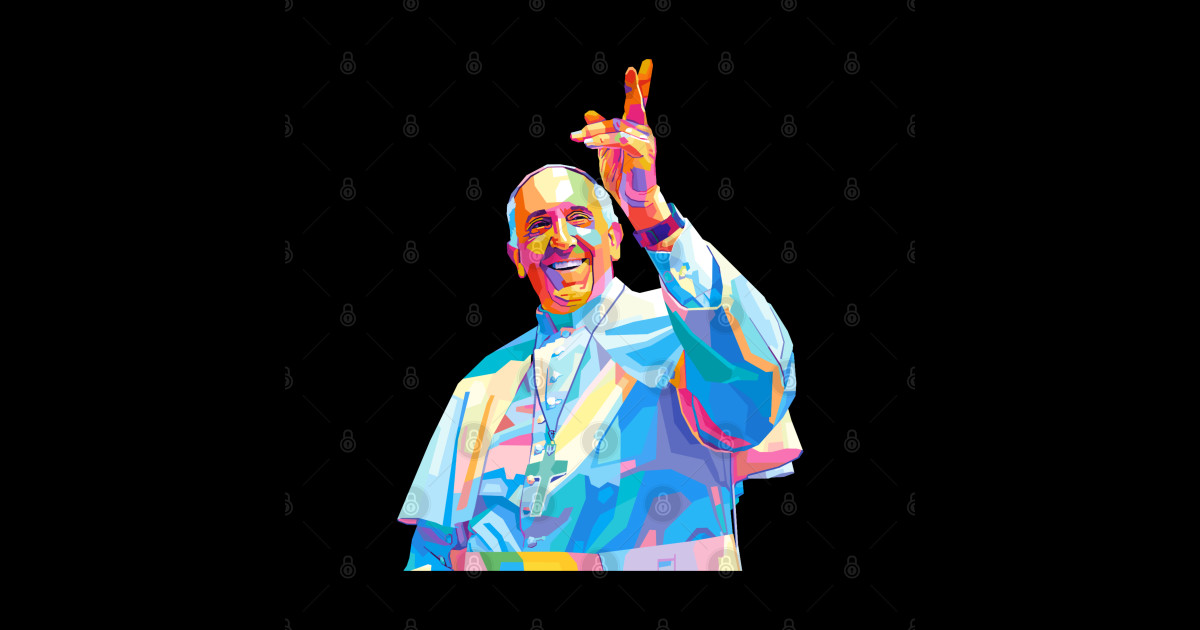 Pope francis pop art - Pope Francis - Sticker | TeePublic