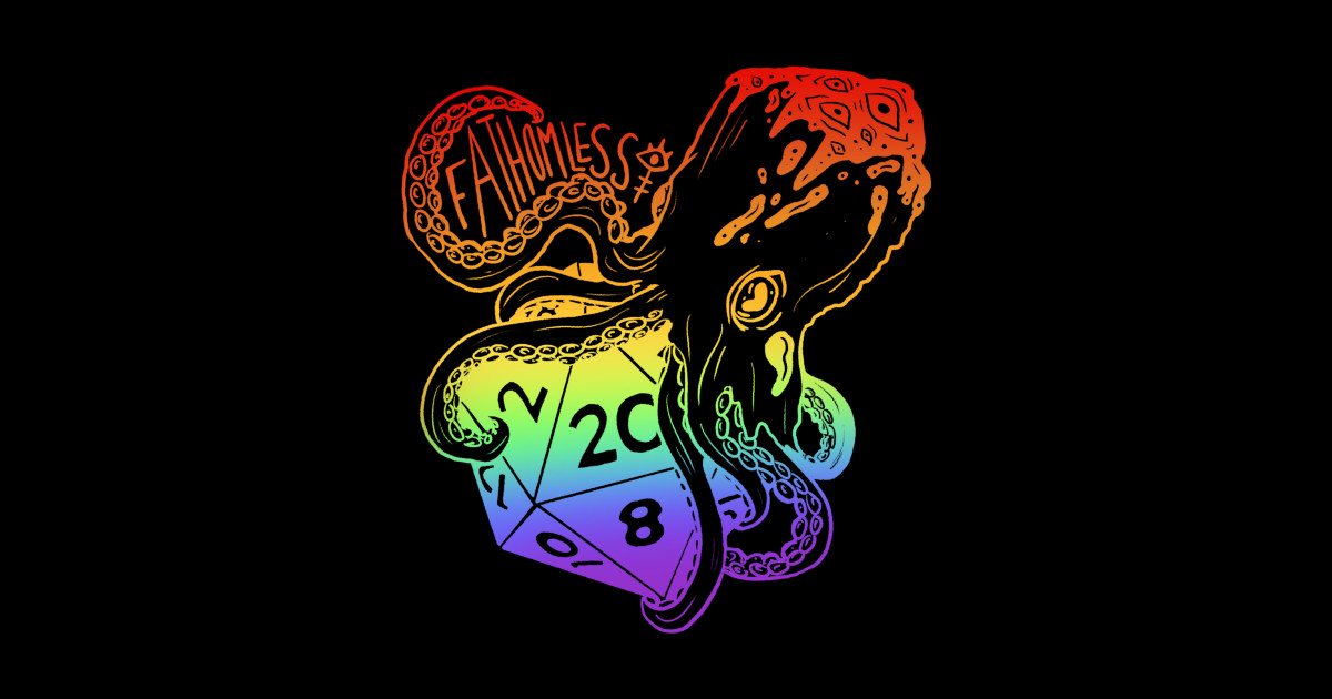 Fathomless D20: dnd 5e warlock dice rainbow text - Dnd - Sticker ...