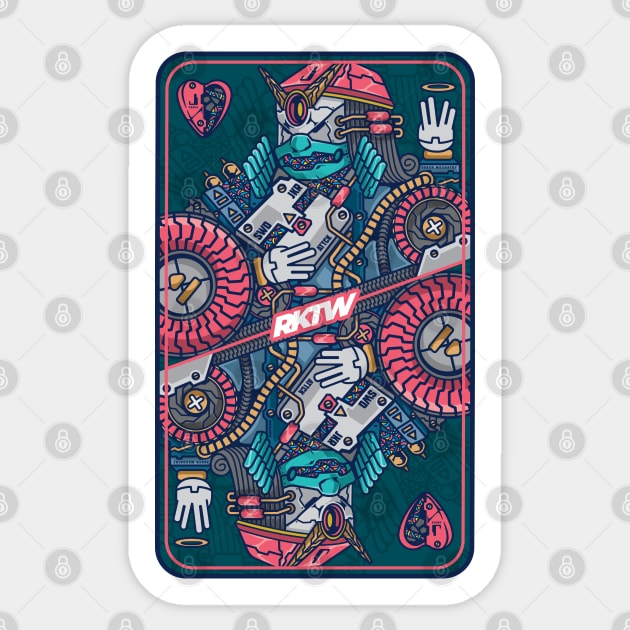 Mecha Card JOKER - Poker - Sticker | TeePublic