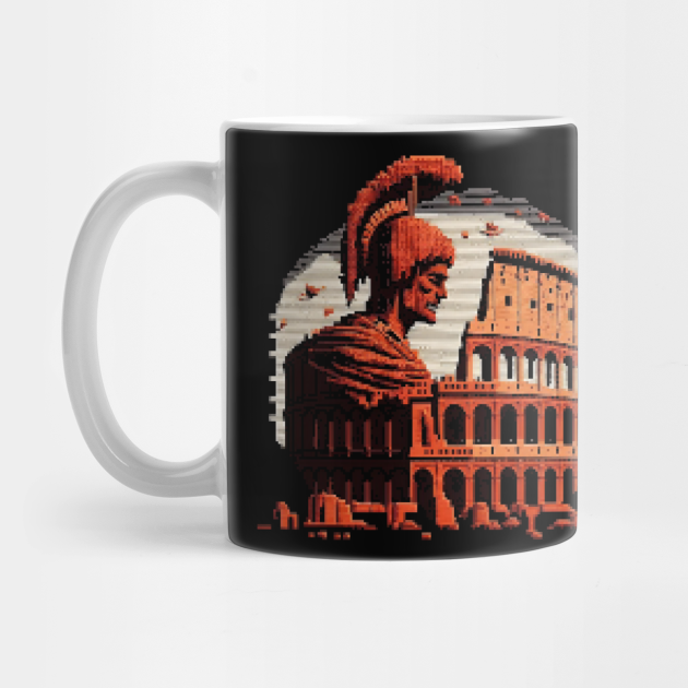 Colosseum Pixel Art - Colosseum - Mug | TeePublic
