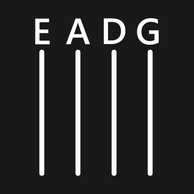 EADG White - Bass Player - T-Shirt | TeePublic