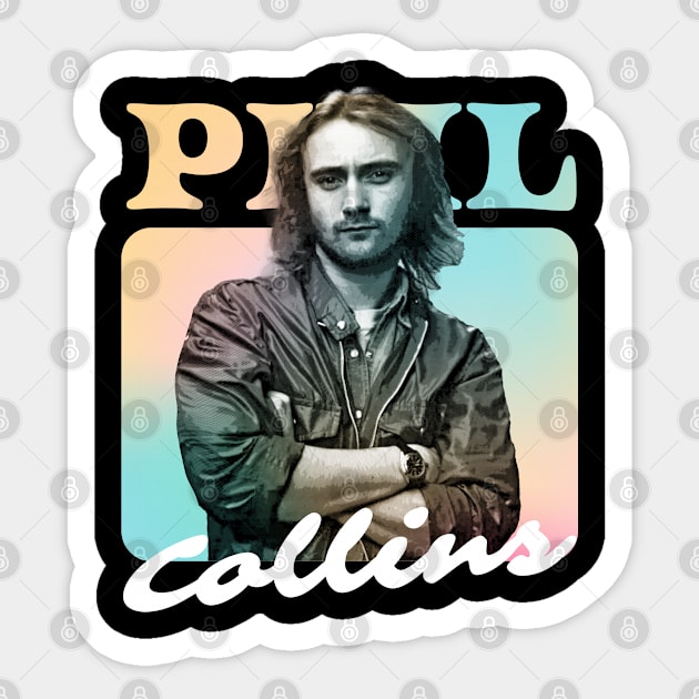 Phil Collins / young vintage - Phil Collins - Sticker | TeePublic