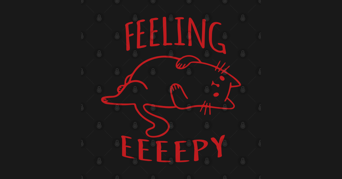 Feeling Eepy Funny Cat Meme Lover Sleeping Humor Sarcastic - Cat Meme Lover Sleeping Humor ...